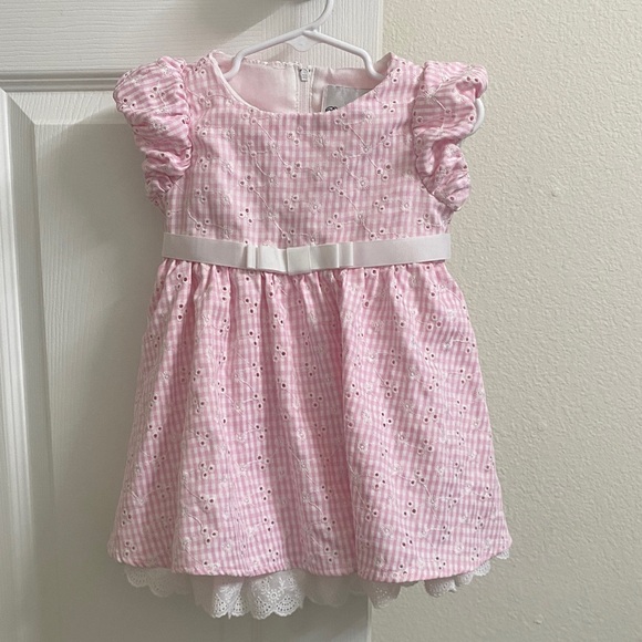 Rare Editions | Dresses | Rare Editions Pink Striped Kids Dress With ...